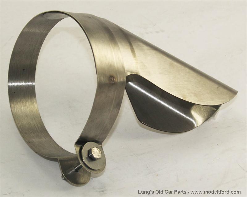 Model T Exhaust deflector, stainless steel., 4038ECL