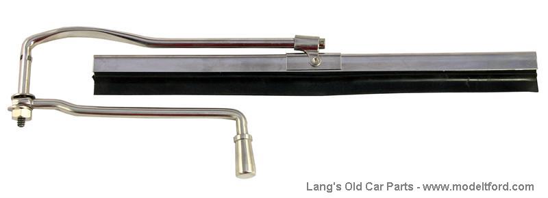Model T Hand windshield wiper assembly, Chrome plated, 7801L